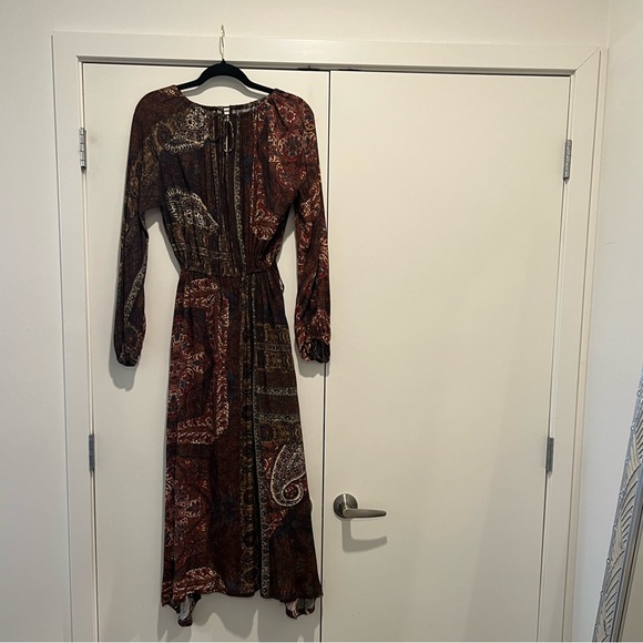 Zara Dresses Nwt Zara Maxi Bohemian Long Sleeve Dresszara Maxi Printed Dress Poshmark